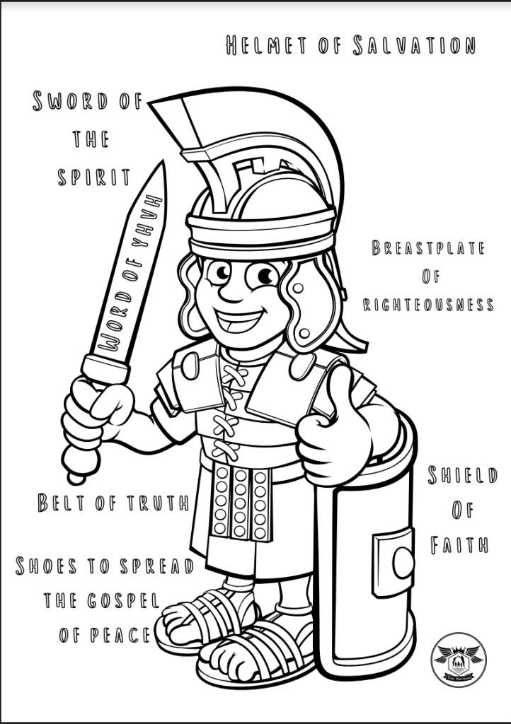 Colourable – Wapenrusting van GOD / Armour of GOD – Têvat Hab’rakha